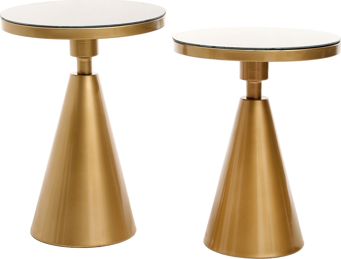 Chalice sidebord sett 50/55 cm - Gull - 4795,- - Lampebord - Trendrom.no