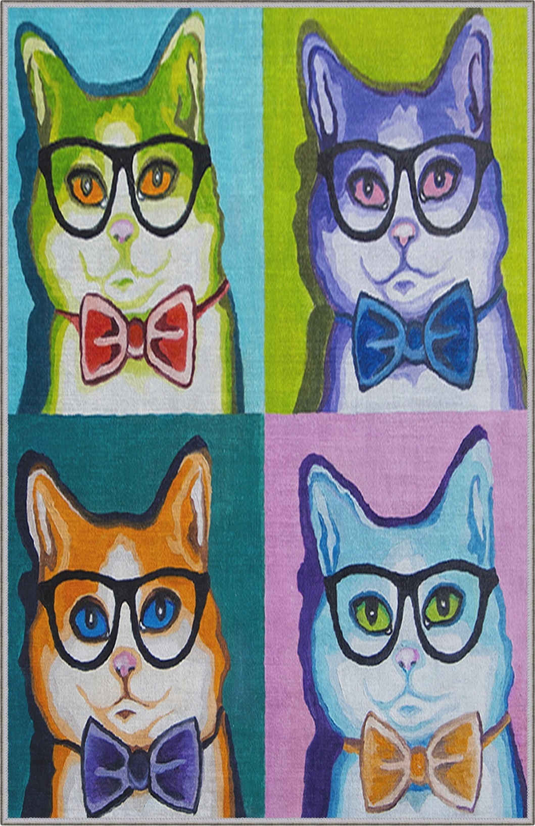 Popcat teppe - 359,- - Fargerike og mønstrede tepper til barnerommet - Trendrom.no