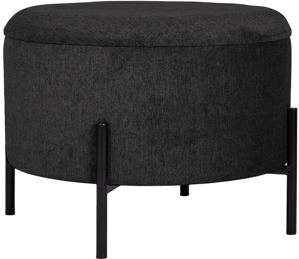 Syssna puff med oppbevaring - Antrasitt - 2395,- - Sittepuffer - Trendrom.no