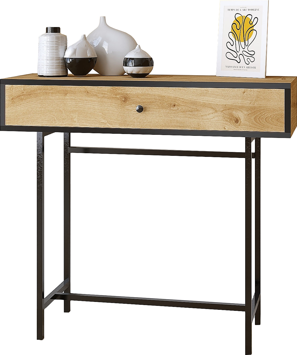 Pera avlastningsbord 100 x 35 cm - Safir eik/sort - 4695,- - Avlastningsbord - Trendrom.no