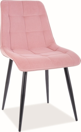 Chic stol - Rosa/svart - 1895,- - Polstrede stoler - Trendrom.no