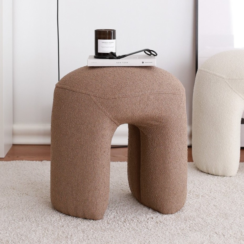 Kiki puff - Brun - 2395,- - Sittepuffer - Trendrom.no