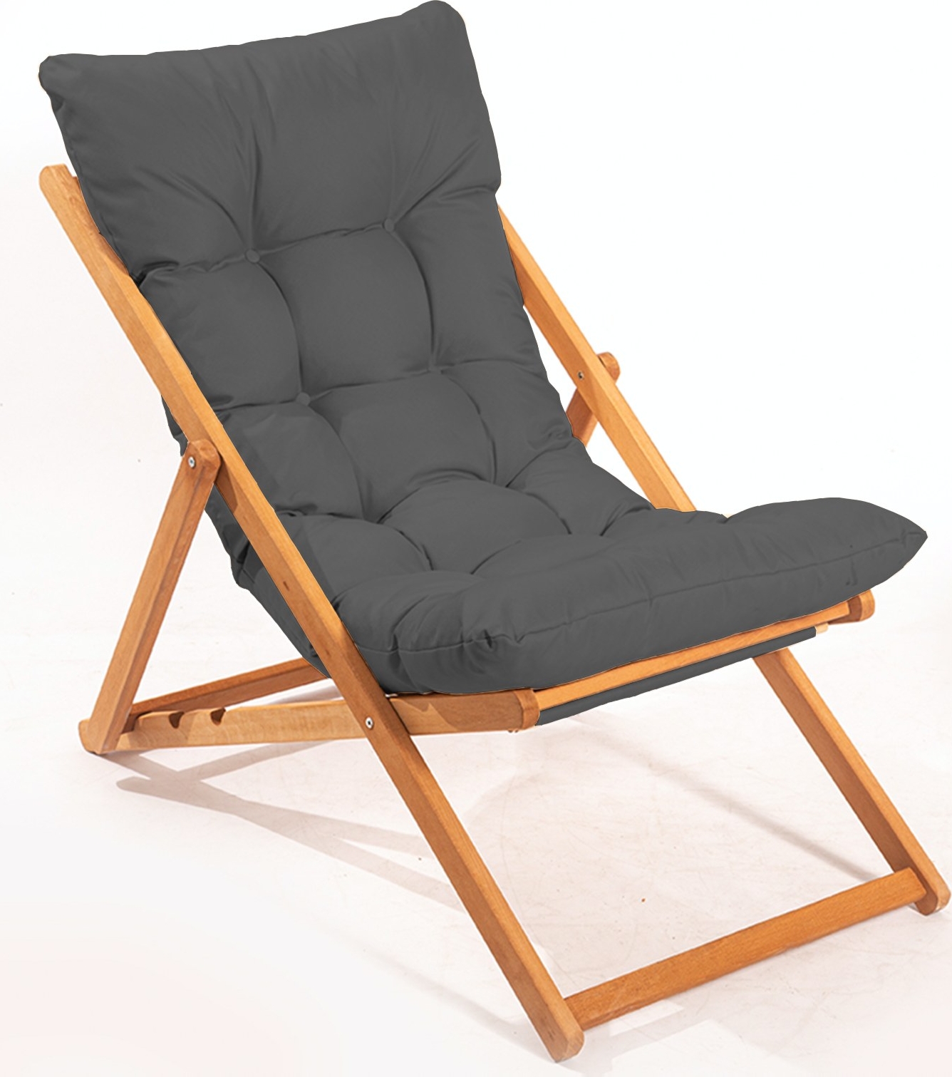 Playa fluktstol - Grå/naturlig - 2895 NOK - Solsenger - Trendrom.no