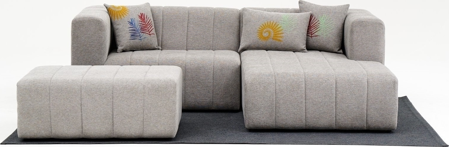 Beyza mini divan sofa høyre - Lys grå - 22995,- - Stoffsofaer - Trendrom.no