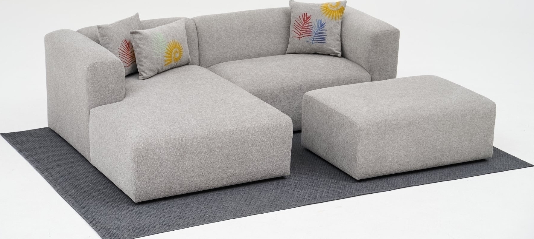 Linden mini divan sofa venstre - Lys grå - 20995,- - Stoffsofaer ...