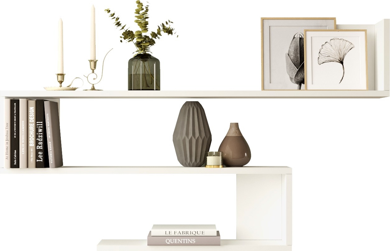 Waylon vegghylle - Hvit - 2095,- - Vegghyller - Trendrom.no