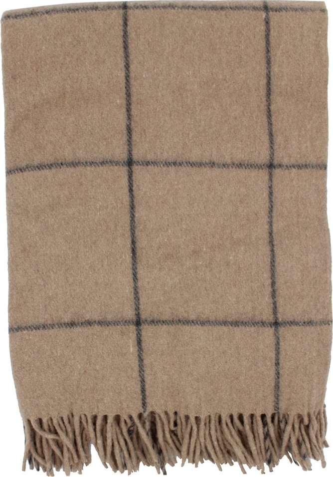 Elton pledd 130 x 170 cm - Beige - 699,- - Pledd - Trendrom.no