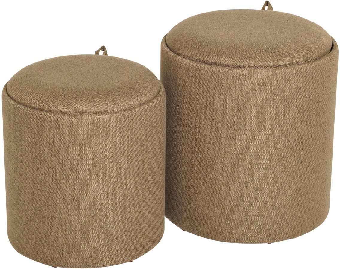 Maiko puff 2stk - Brun - 2195,- - Sittepuffer - Trendrom.no