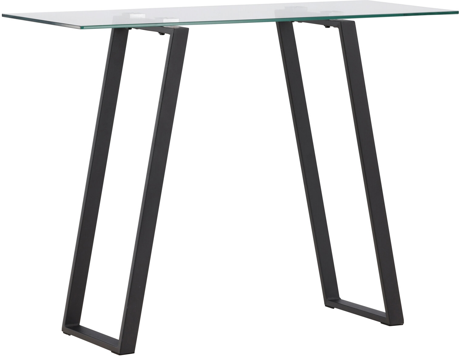 Horten avlastningsbord 100 x 40 cm - Sort/Transparent - 1795 ...