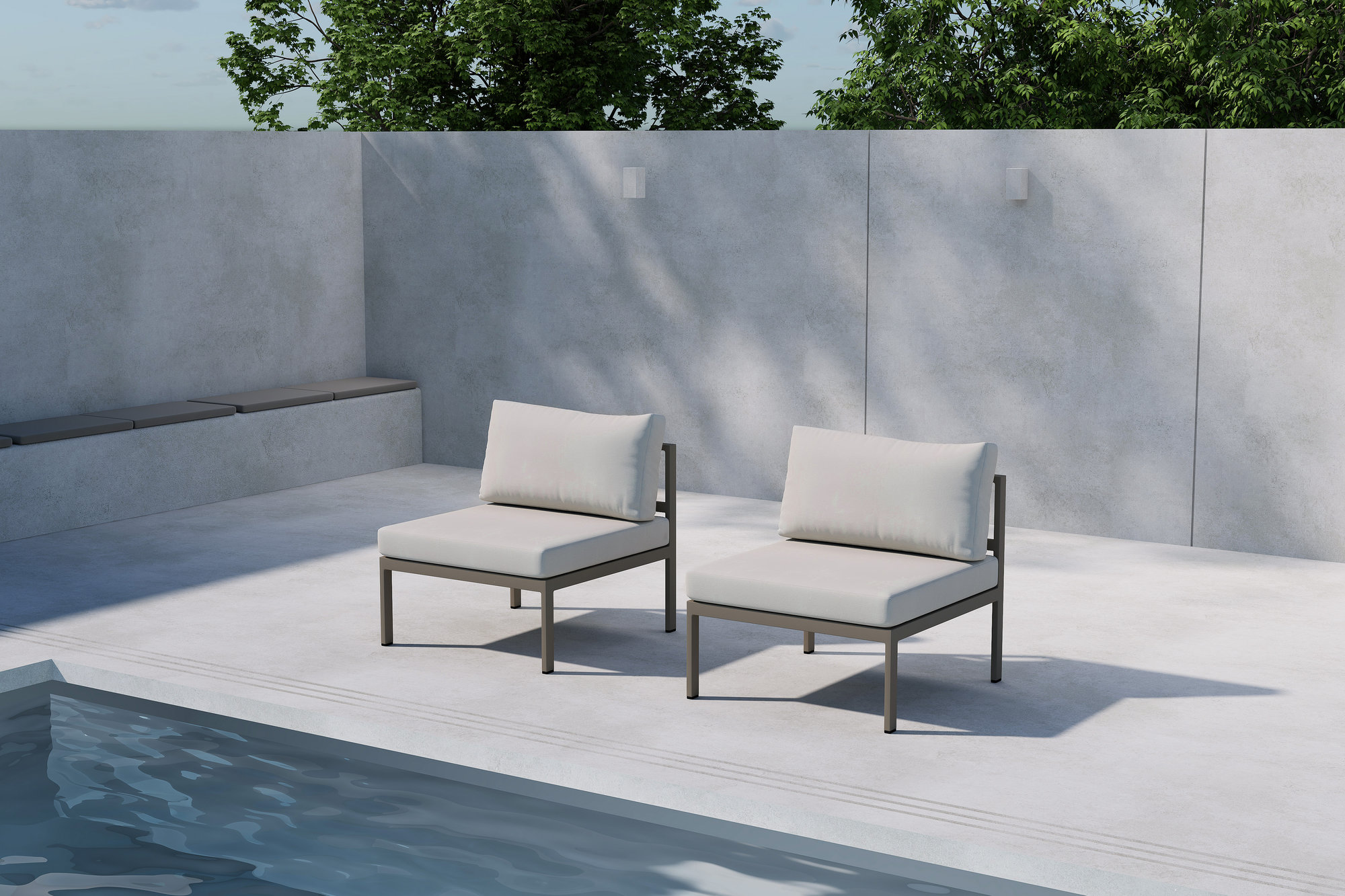 Copacabana sofamodul - Brun/Beige - 3995,- - Loungebord - Trendrom.no