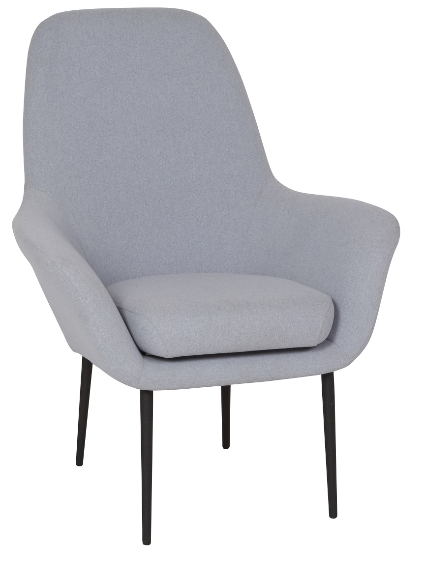Milano lenestol - Lysegrå + Møbelføtter - 1095 NOK - Lenestoler i stoff ...