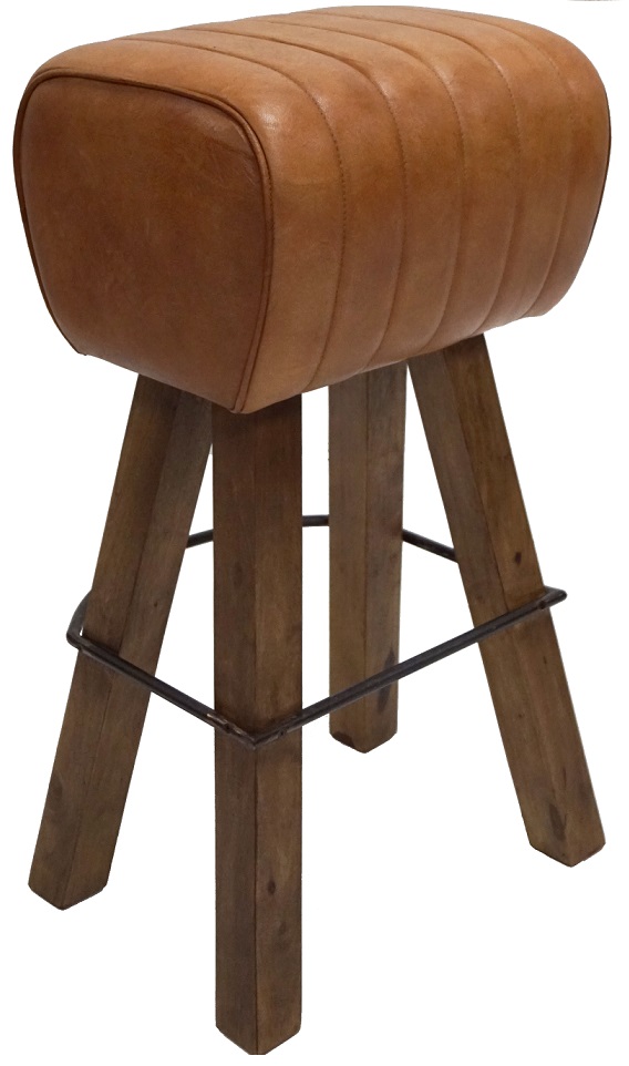 Trollhättan høy krakk - Tre/skinn - 4495,- - Krakker - Trendrom.no