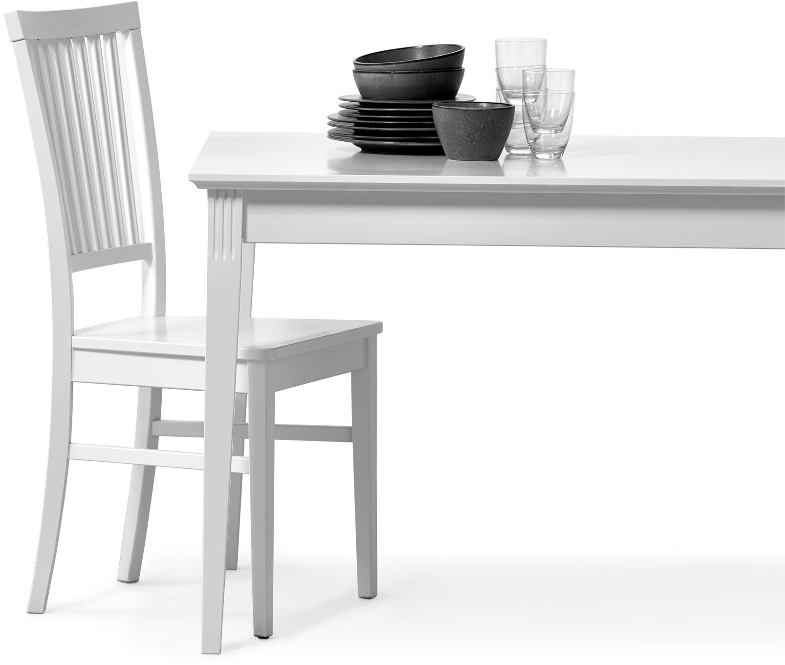 Sundborn spisestol - Hvit - 1895,- - Trestoler - Trendrom.no