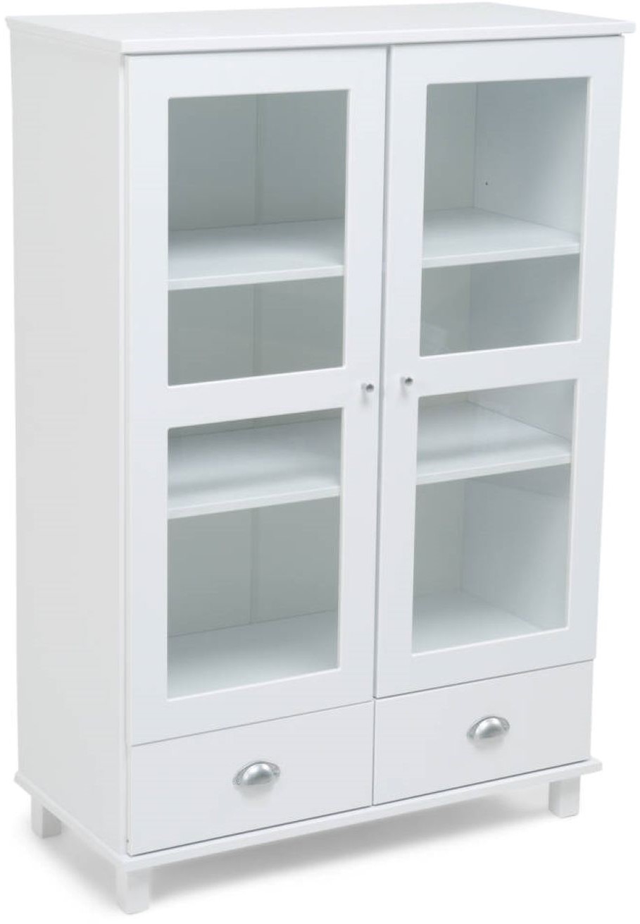 Wilma II vitrine skap - Hvit - 4595,- - Vitrineskap - Trendrom.no