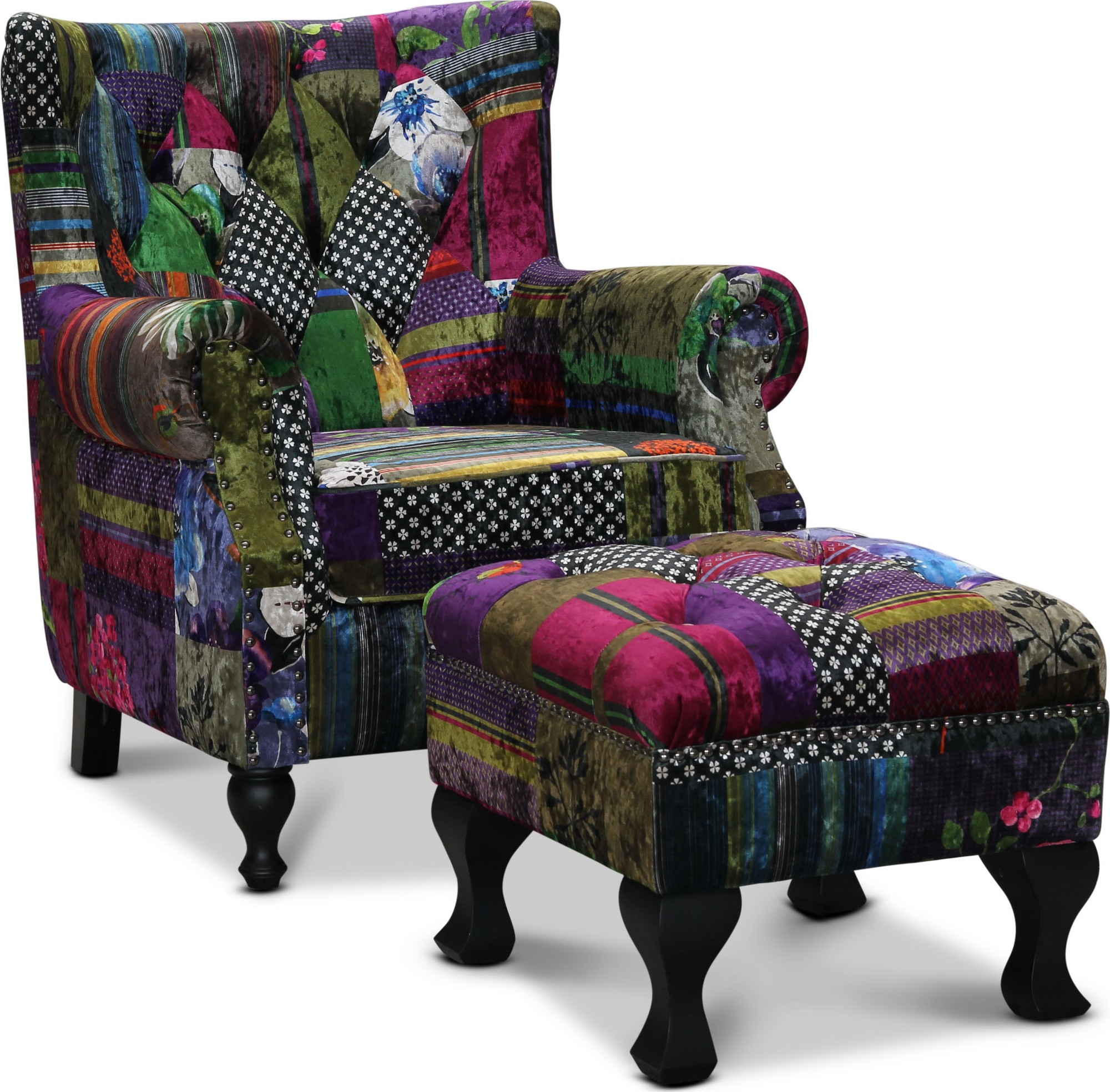 Löddeköpinge lenestol med fotskammel - Patch - 10995 NOK - Chesterfield ...