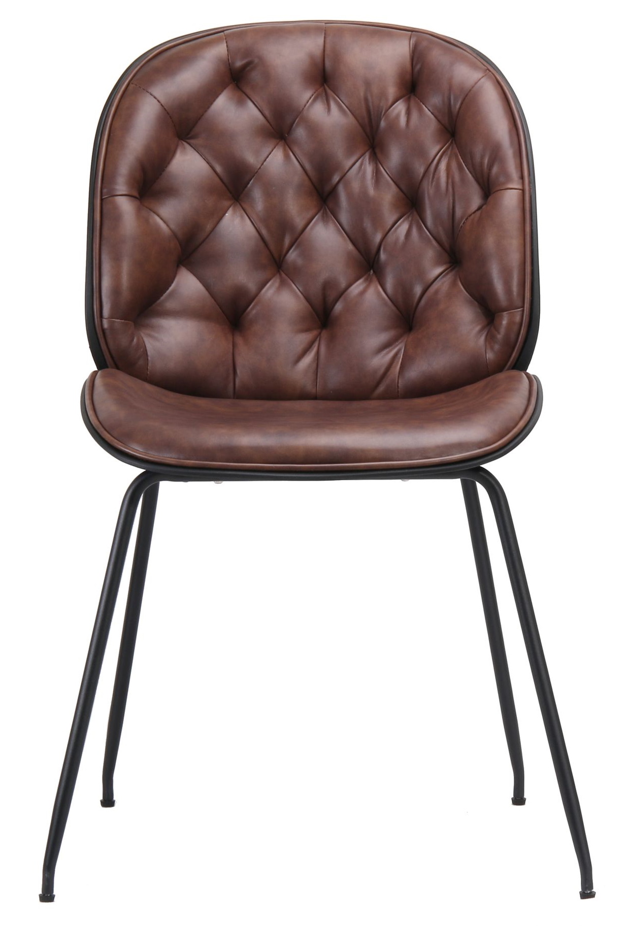 Ines stol - Brun PU / Vintage - 2495,- - Polstrede stoler - Trendrom.no