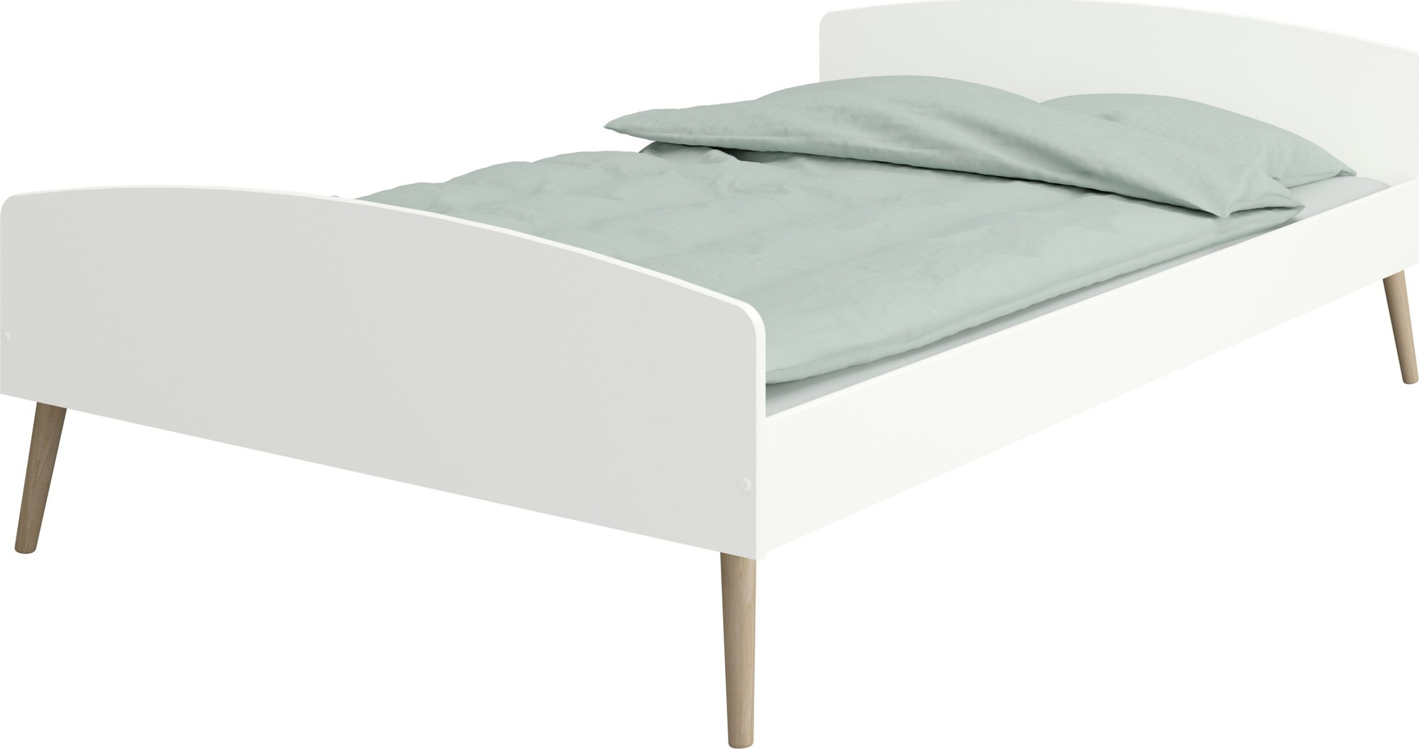 Softline seng 140 x 200 cm - Hvit - 4795,- - Enkeltsenger - Trendrom.no