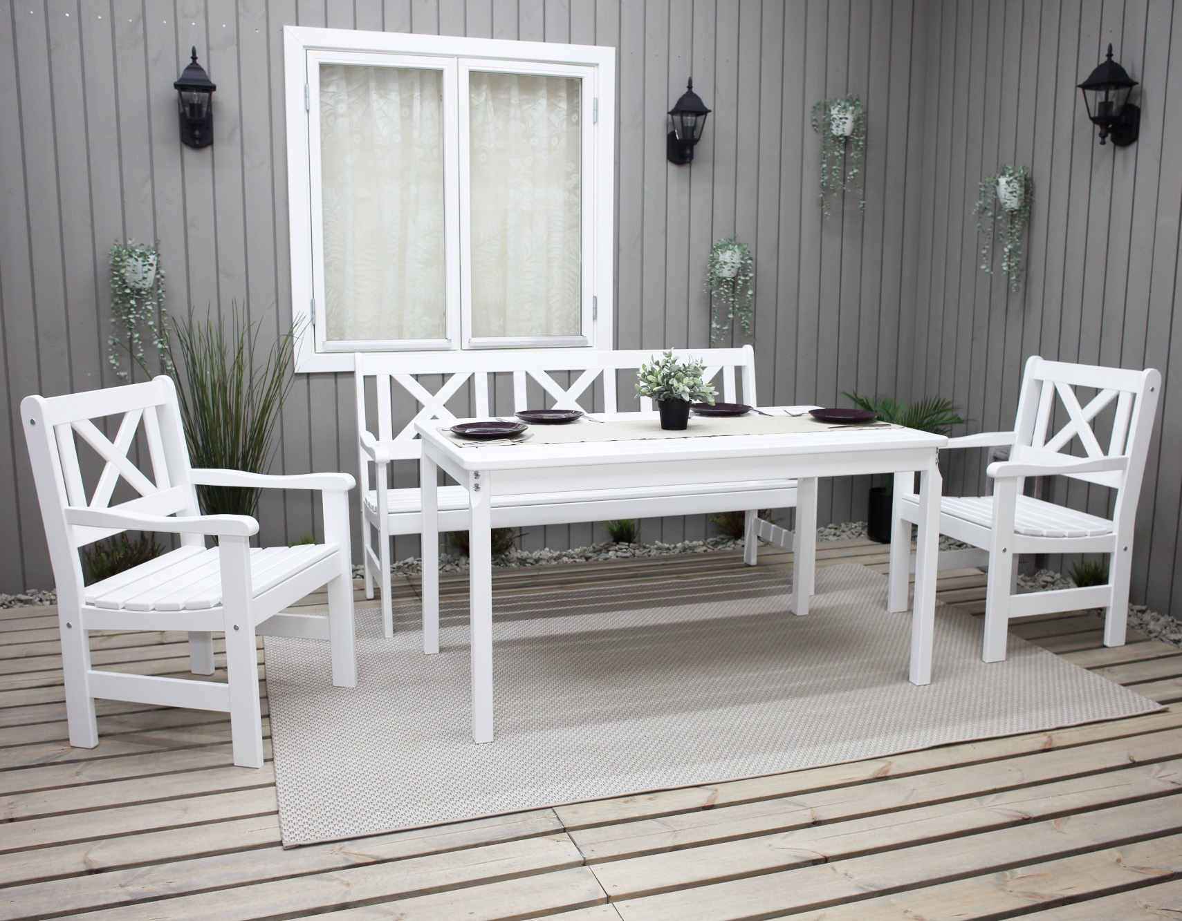 Sofagruppe Europe - Klassisk hvit - 9495 NOK - Spisegrupper hage ...