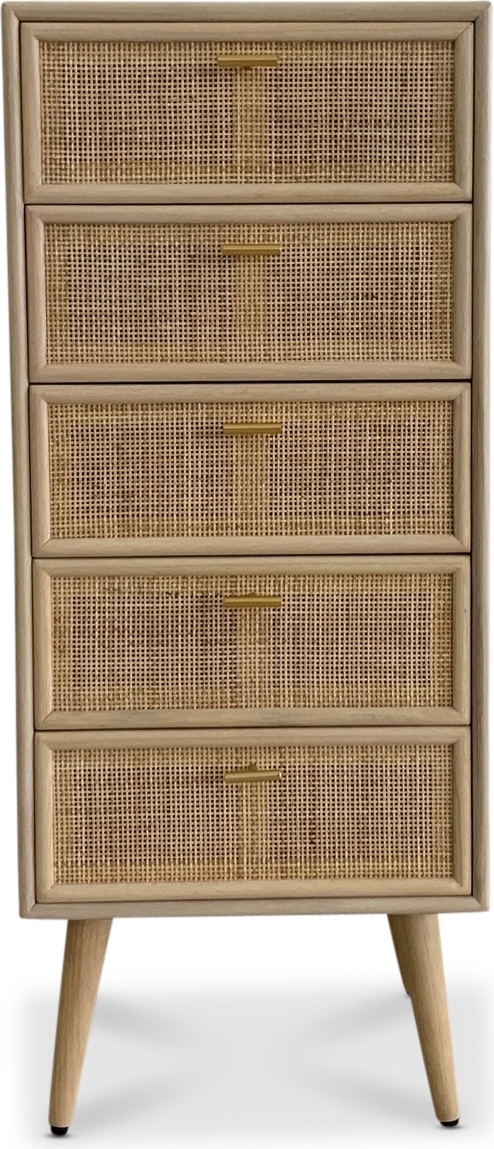 React kommode med 5 skuffer - Rotting / Messing - 2795,- - Kommoder ...