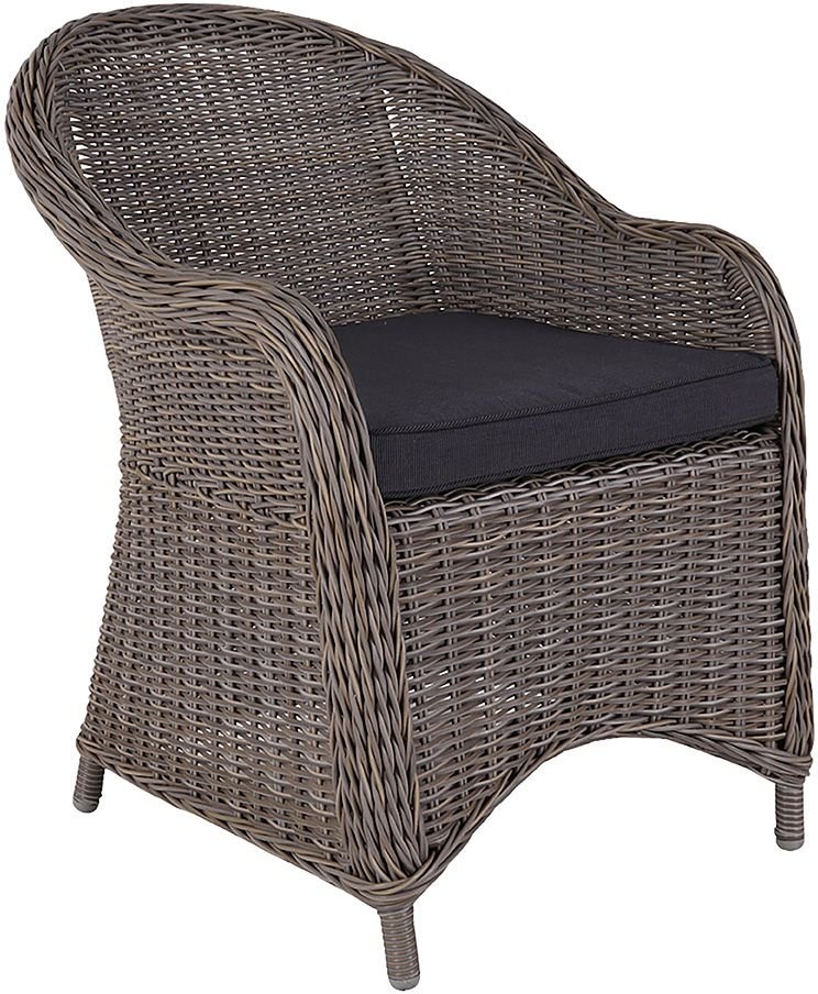 Ekte lenestol - Grå - 4195,- - Lenestoler i kunstrotting - Trendrom.no