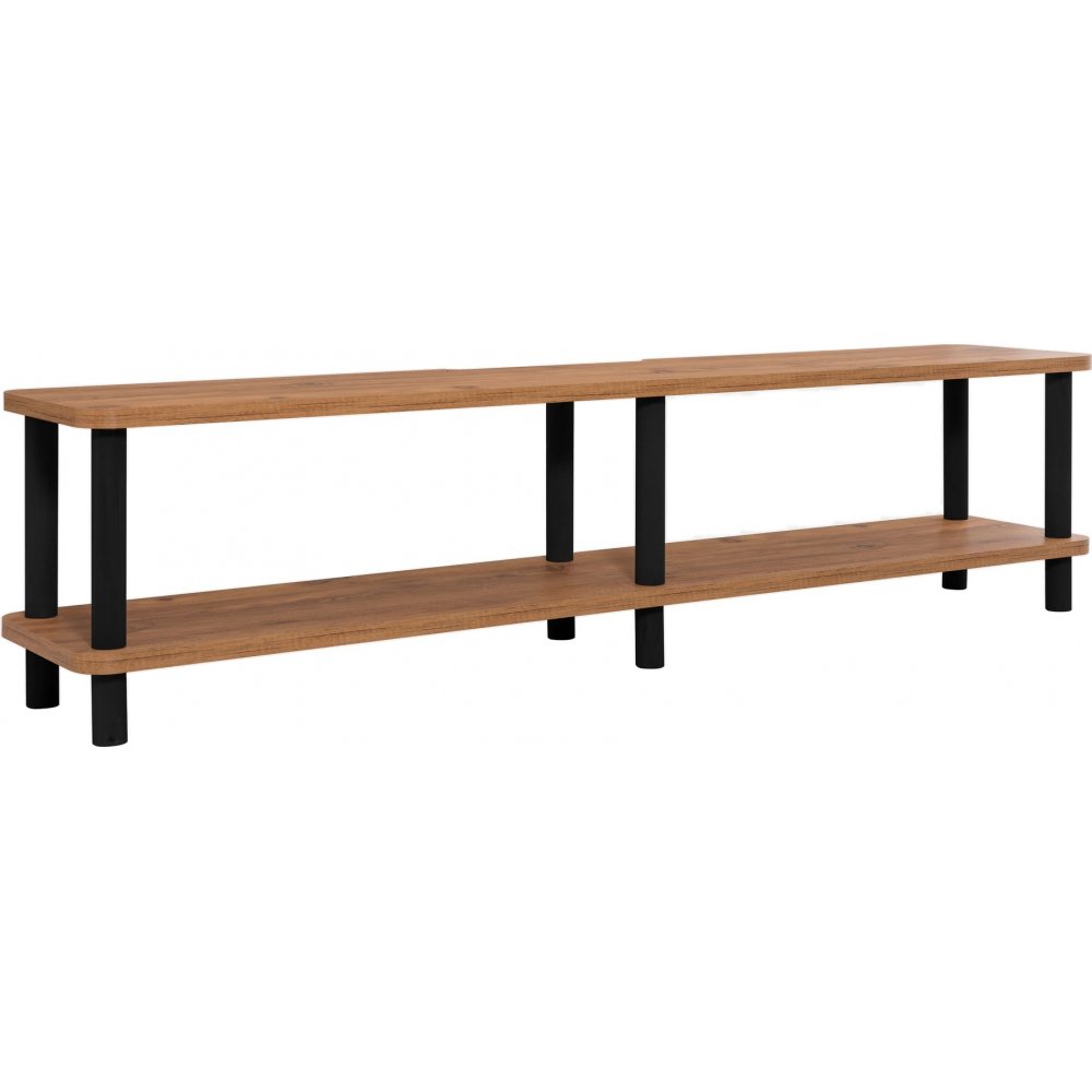 Lada media benk 180 cm - Sort/furu - 3895,- - TV-benker - Trendrom.no