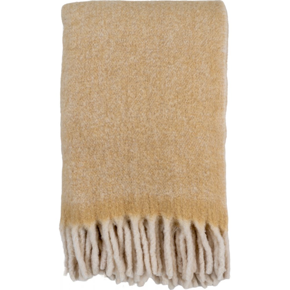 Karmelpledd Beige 130 x 170 cm - 789,- - Pledd - Trendrom.no